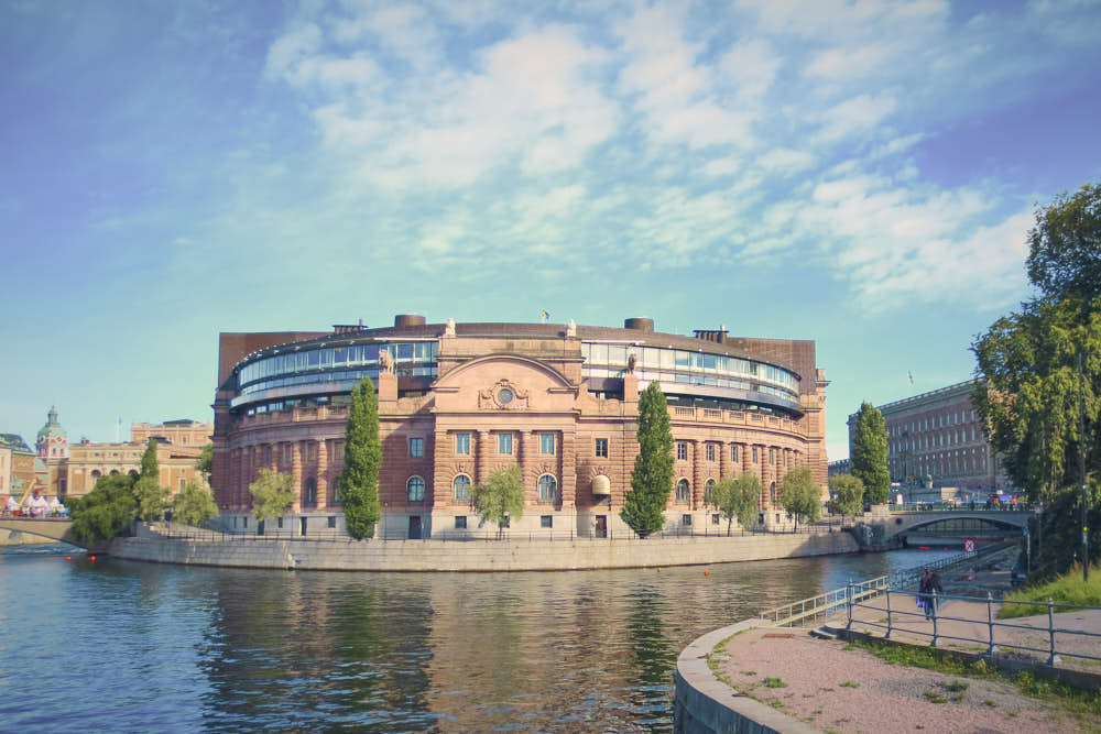 Riksdagshuset - Reichstag in Schweden